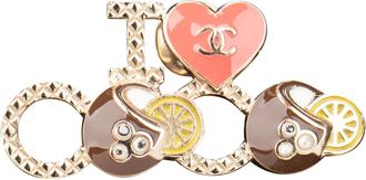 Chanel Halskette - Chanel I Love Coco Brooch - Gr. unisize - in Mehrfarbig - f&uuml;r Damen