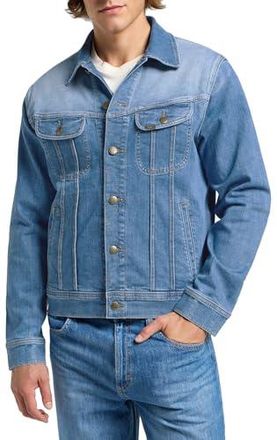 Lee Rider Jacket Veste, Indigo us&eacute;, L Homme