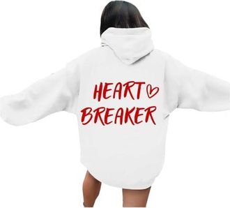 Generic Sweat &agrave; capuche pour femme avec imprim&eacute; de lettres tendance Sweat-shirt doux d&eacute;contract&eacute; Loisirs Sport T-shirt &agrave; manches longues dentra&icirc;nement Pull st