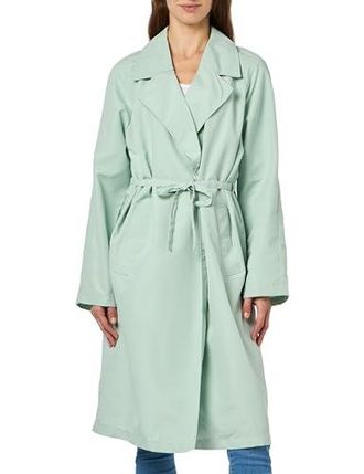 Vero Moda Trench Long Vmneel Coat, Silt Green, M Femme