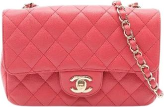Chanel Pre-owned Cuir sacs-chanel - Femme - Pre-owned - Rose - Taille: ONE Size
