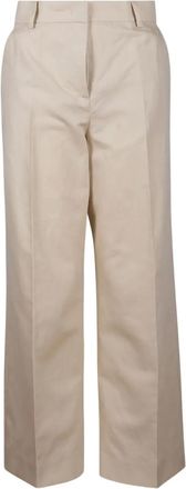 Max Mara pantalon en laine vierge à ceinture - Tons neutres