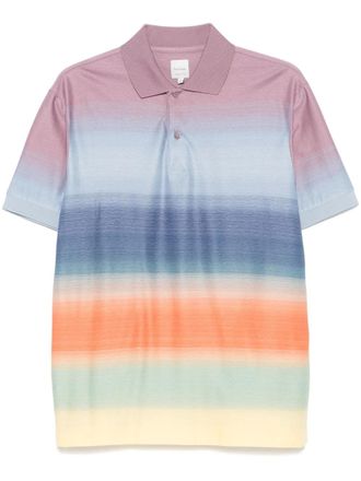 Paul Smith polo à rayures Smith - Violet