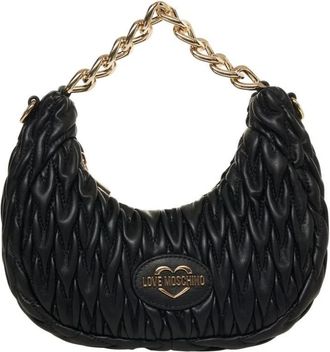 Love Moschino Hobo Bags - Quilted Handbag - Gr. unisize - in Schwarz - für Damen