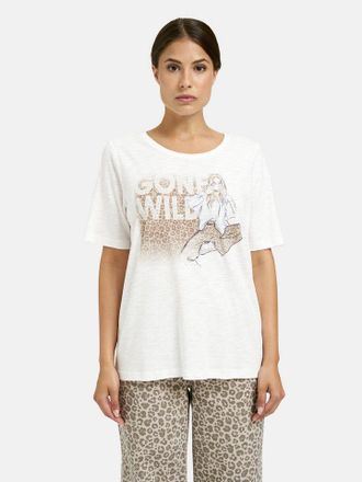 Milano Rundhalsshirt mit Baumwolle