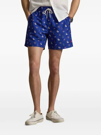Polo Ralph Lauren Mens Swim Shorts Traveller 14.5 Cm Blue Polyester Suits