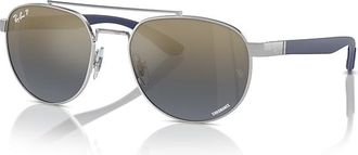 Ray-Ban Rb3736 Chromance Sonnenbrillen Blau Fassung Blau Glas Polarisiert 56-19