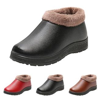 Generic Bottes de neige dhiver pour femme avec doublure en fourrure chaude, confortables, imperm&eacute;ables, antid&eacute;rapantes, l&eacute;g&egrave;res, confortables, &agrave; enfiler avec 