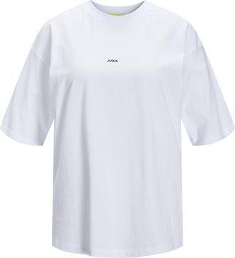 Jack & Jones JACK & JONES Damen JJXX JXANDREA SS Loose Every Tee NOOS T-Shirt, Bright White/Print:Black Logo, M