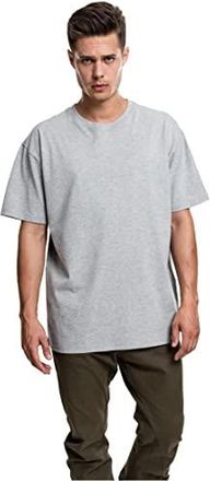 Urban Classics T-Shirt Oversize pour Homme, Tissu Epais, Coupe large, Manches Courtes, Heavy Oversized Tee, 90% Coton, 10% Viscose, Grey, Taille L