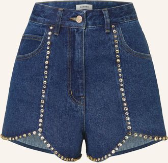 Sandro Sandro Jeansshorts Mit Schmucksteinen blau