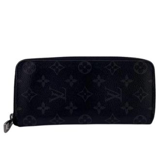 Louis Vuitton Portefeuille long Pre-owned Monogram Eclipse (bi-pli) - Homme - Pre-owned - Noir - Taille: ONE Size