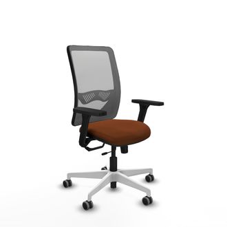 Piqueras y Crespo Brauner Schreibtischstuhl Zulema mit 3D-Armlehnen, h&ouml;henverstellbare Lendenwirbelst&uuml;tze, ausgestattet mit Syncro/Traslack und Schneidschaum, mit Rolle