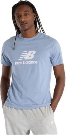 New Balance T-shirt de sport Essentials en coton pour homme, Dusk Shower, M