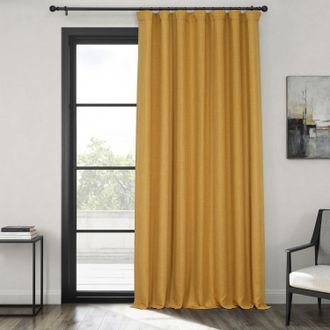 Half Price Drapes Vorhänge aus Kunstleinen, strukturiert, Raumverdunkelungsvorhänge für Schlafzimmer, 274 cm lang (1 Panel), extra breite Vorhänge für Wohnzimmer, Heimd