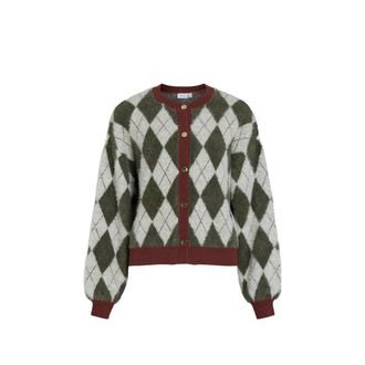 Vila Cardigan droit col rond jacquard