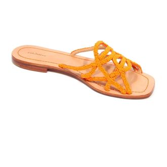 Maliparmi Bead-Sandalen im Ciabatta-Stil - - Shoes - Damen - Orange - 39 EU