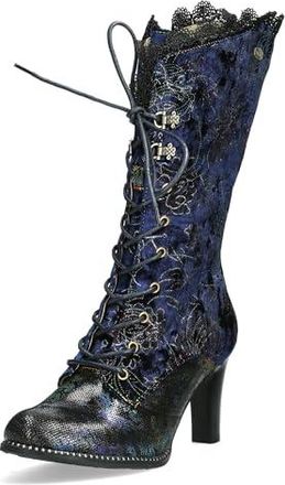 Laura Vita Bottes pour Femmes Alcbaneo 351, Pointure:37 EU, La Couleur:Bleu