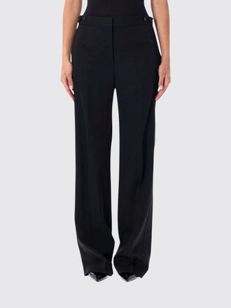 Stella McCartney Pantalon de tailleur en laine &agrave; jambe droite et taille moyenne