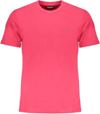 Napapijri Homme, Tops, Rose, Taille: XL Short Sleeve T-Shirt