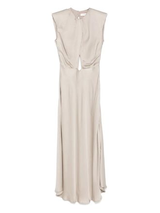Akep Kleid aus Satin - Nude