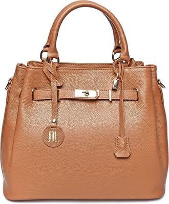 Anna Luchini Braun Rindsledertasche