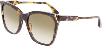 Victoria Beckham Femme, Accessoires, Multicolore, Taille: ONE Size Lunettes de soleil oeil de chat carr&eacute;es