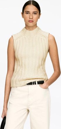 Arket Rippstrickpullunder -Weiß