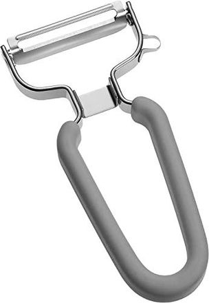 Lurch 10097 Stangenschäler / Sparschäler für Spargel und anderes Stangengemüse, Edelstahl, Flint Grey, 10 x 1.5 x 18 cm