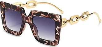 Generic Lunettes de soleil mode plein cadre pour hommes et pour femmes, lunettes de soleil de plage pour vacances en plein air (couleur : A, taille : moyen) 2