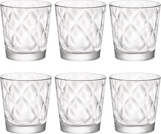 Bormioli Rocco Reed 6 Bicchiere Vetro Kaleido Acqua Cl24