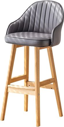 Generic Barhocker, K&uuml;cheninsel-Thekenst&uuml;hle, Holzgestell, Tragkraft 150 kg, gepolsterter hoher Barhocker