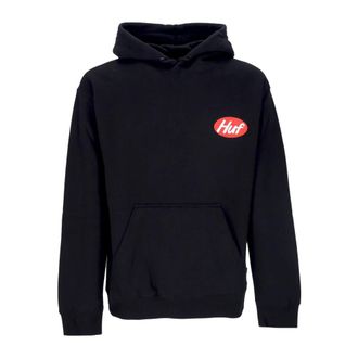 HUF Schwarzer Hoodie mit K&auml;ngurutasche und langen &Auml;rmeln - - Sweatshirts & Hoodies - Herren - Schwarzk - XL