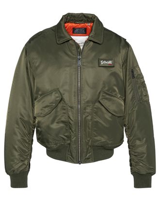 Schott NYC Herren 21090rs-army Kaki-s Jacke, gr&uuml;n, S