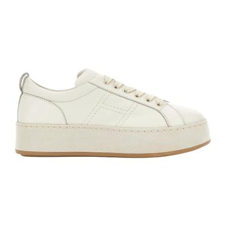 Hogan Femme, Chaussures, Beige, Taille: 41 EU Chaussures Plates Beige Style Barca
