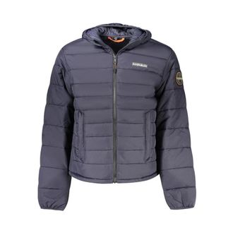 Napapijri Polyamidjacke mit Rei&szlig;verschluss und Kapuze - - Jackets - Herren - Blau - S