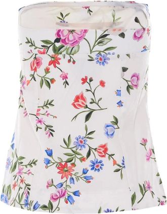 Liu Jo Femme, Tops, Multicolore, Taille: 36 FR Haut bustier &agrave; imprim&eacute; floral