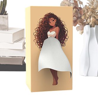 Generico Taschentuchbox f&uuml;r Damenrock: kreativer Papierhalter, elegantes M&auml;dchen-Design, dekorativer Gesichtsspender, elegantes Badezimmerzubeh&ouml;r, einzigartige