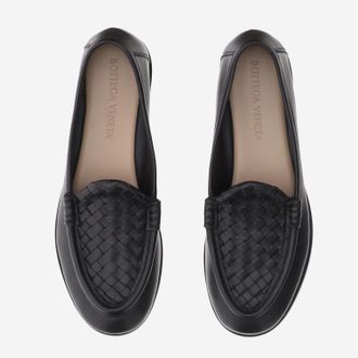 Bottega Veneta Womens Loafers Nappa Leather Black Lamb Skin