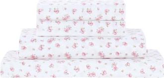 Modern Threads Parure de lit en Microfibre Douce imprimée - Draps de lit Luxueux en Microfibre - Comprend Un Drap Plat, Un Drap-Housse avec Poches Profondes et des t