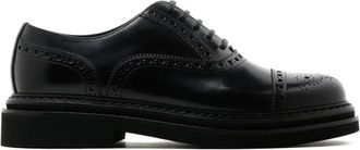 Dolce & Gabbana Homme, Chaussures, Noir, Taille: 40 EU Classic Wingtip Brogue Chaussures