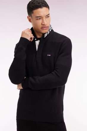 Eden Park Pull Col Maillot En Coton Marine &Agrave; Effet De Rayure