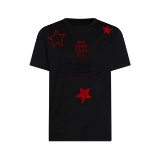Vivienne Westwood Paris Orb T-Shirt - - Tops - Damen - Schwarzk - S