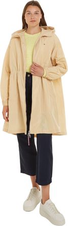 Tommy Hilfiger Damen Parka Windbreaker Wasserabweisend, Beige (Harvest Wheat), XXL