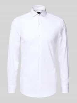 HUGO BOSS Slim Fit Businesshemd aus Baumwoll-Mix Modell HANK