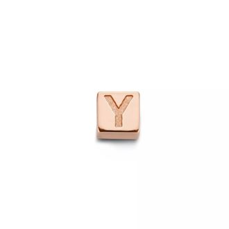 Isabel Bernard Charms - Y Rosegold La Concorde Felie 14 Karat Collier Cube - Gr. unisize - in Quarz - f&uuml;r Damen