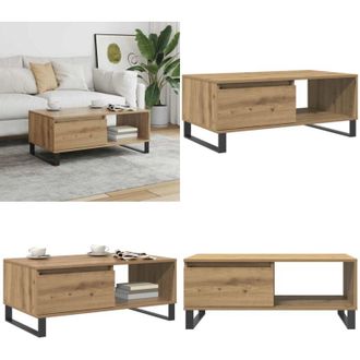 vidaXL vidaXL Couchtisch Artisan-Eiche 90x50x36,5 cm Holzwerkstoff
