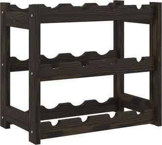 Generic Kiefernholz Weinregal, Flaschenregal, Flaschenhalter, Flaschenst&auml;nder, Weinst&auml;nder, Weinschrank, Wein Holzregal, Regal f&uuml;r Esszimmer oder K&uuml;che (Schwa