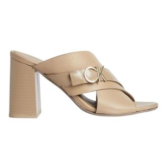 Calvin Klein Femme, Chaussures, Beige, Taille: 36 EU X Slide