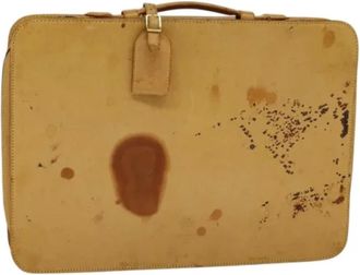 Louis Vuitton Pre-owned Cuir sacs-louis-vuitton - Femme - Pre-owned - Beige - Taille: ONE Size